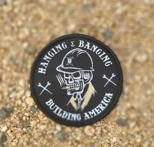 Skull Ironworker- Iron-On Patch – BUILDING AMERICA APPAREL